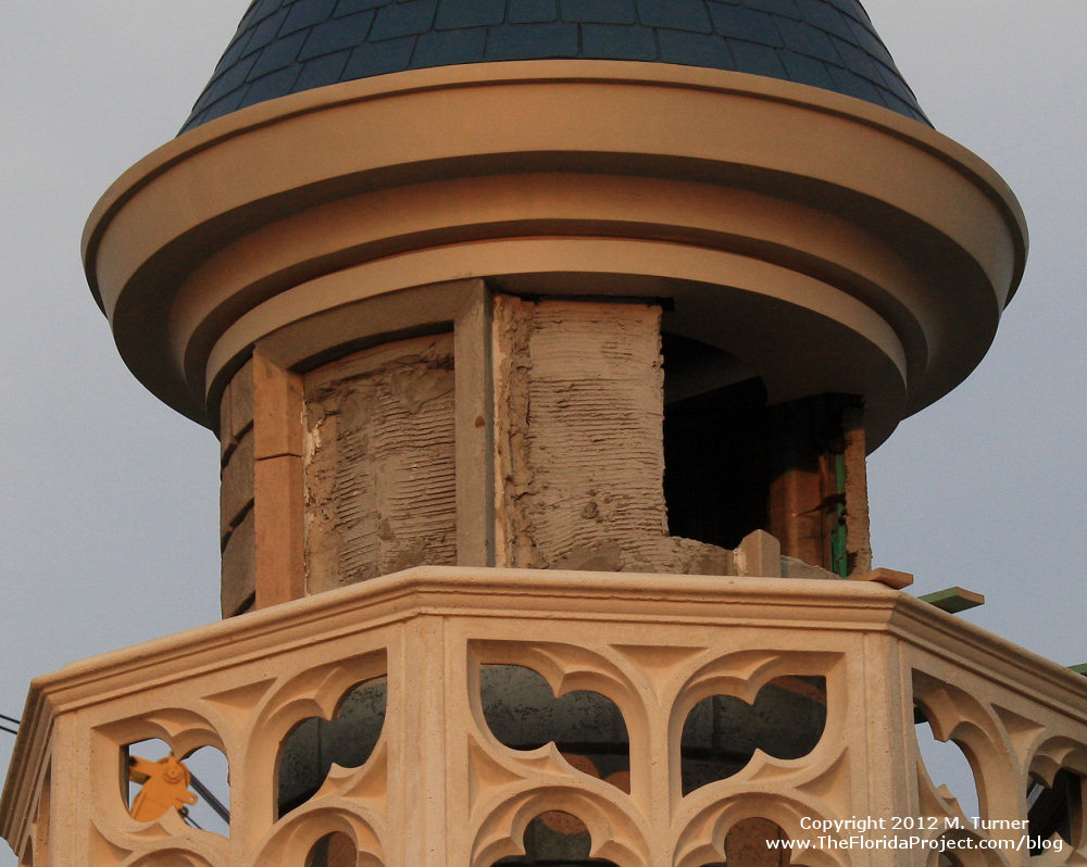Cut out work being done on Castle Wall Turrets (Sun, Sept 2nd ...