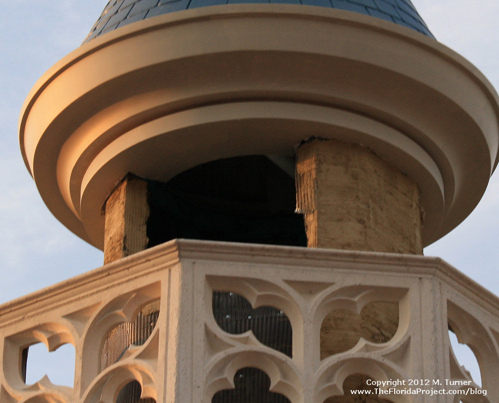 Cut out work being done on Castle Wall Turrets (Sun, Sept 2nd ...